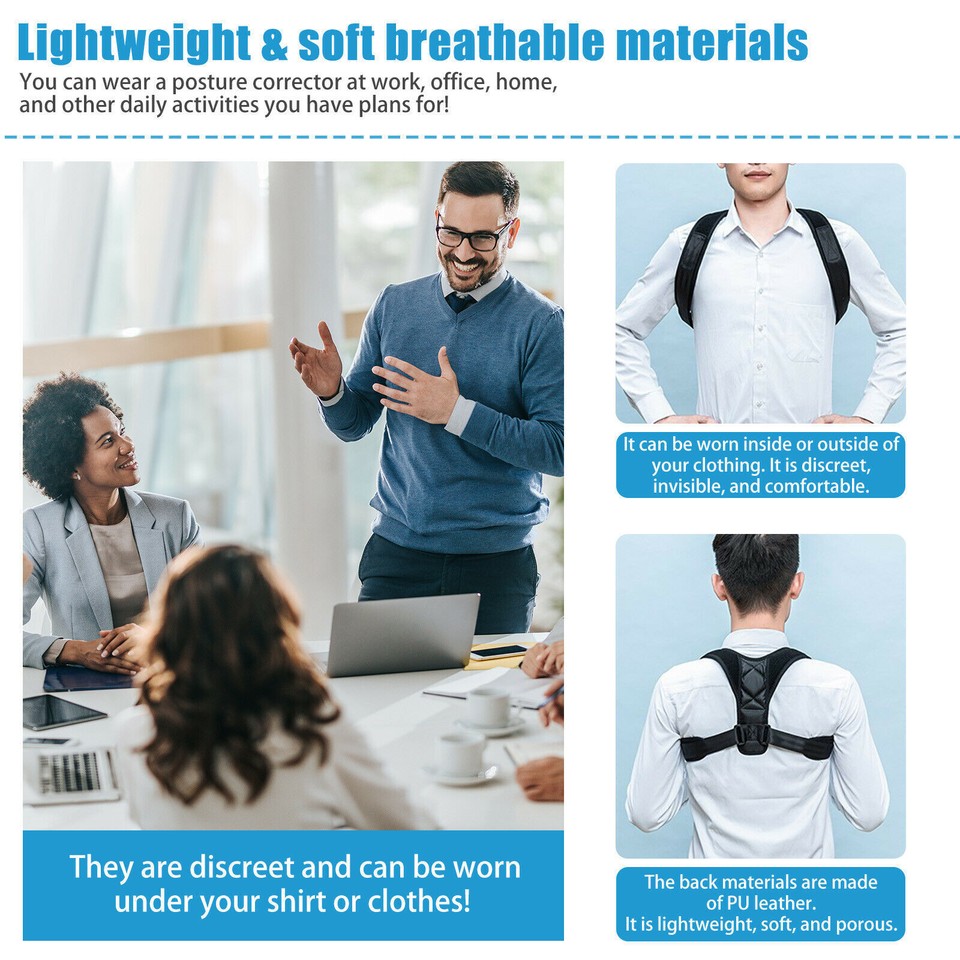 Upper Brace Posture Corrector Back Relief For Men Women Shoulder ...