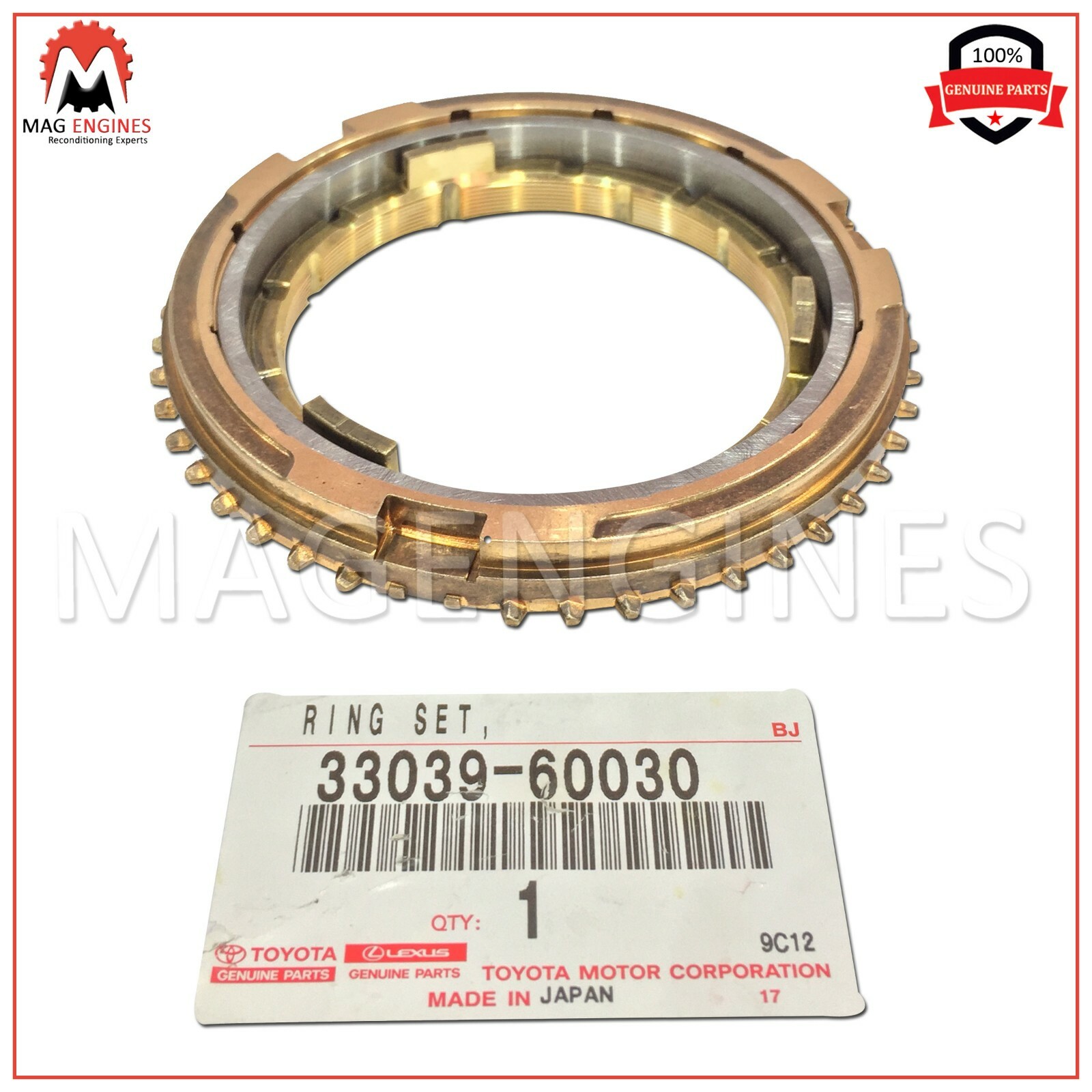 33039-60030 GENUINE OEM RING SET, SYNCHRONIZER, NO.3 3303960030 | eBay