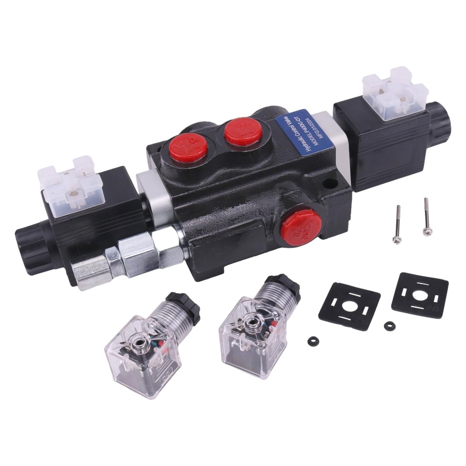 12V DC Hydraulic Control Valve Double Acting HCV-S1x13 ForValve 13 GPM ...