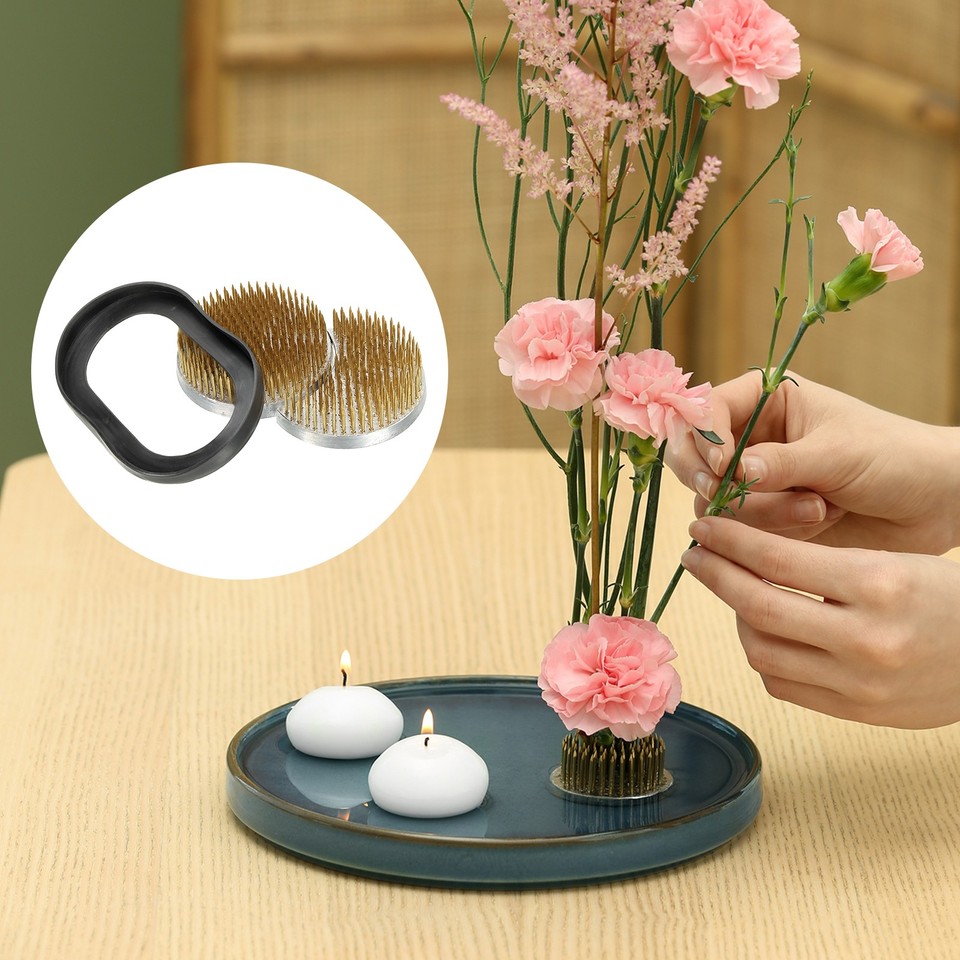 Flower Frogs Ikebana Kenzan Brass Floral Arranger Frogs Flower Fixed ...