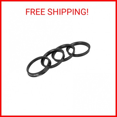 4pcs Plastic 73.1mm OD to 65.1mm ID Car Hub Centric Rings Wheel Bore ...
