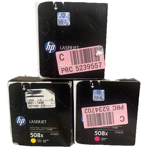 HP 508X Toner Set Cyan, Magenta, Yellow High Yield NEW Sealed | eBay
