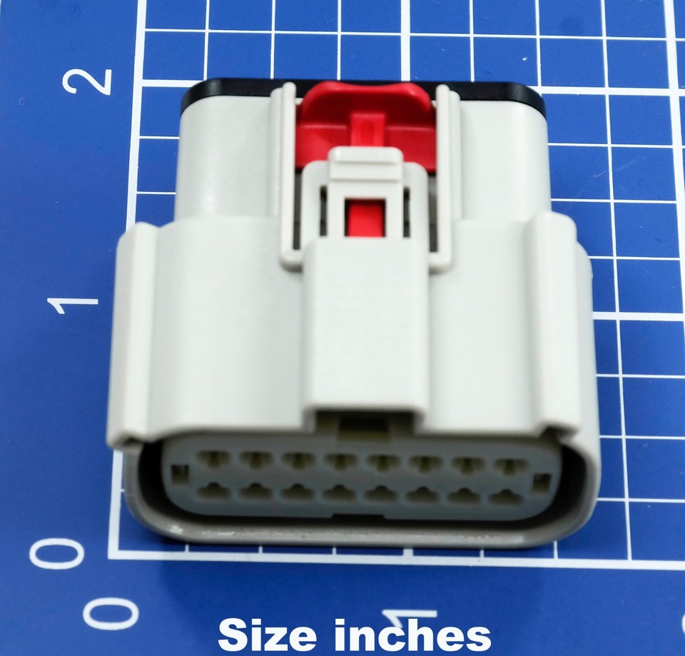 Molex GREY 16 Pin Wire Connector, Harley Waterproof, Sealed Kit, MX150 ...