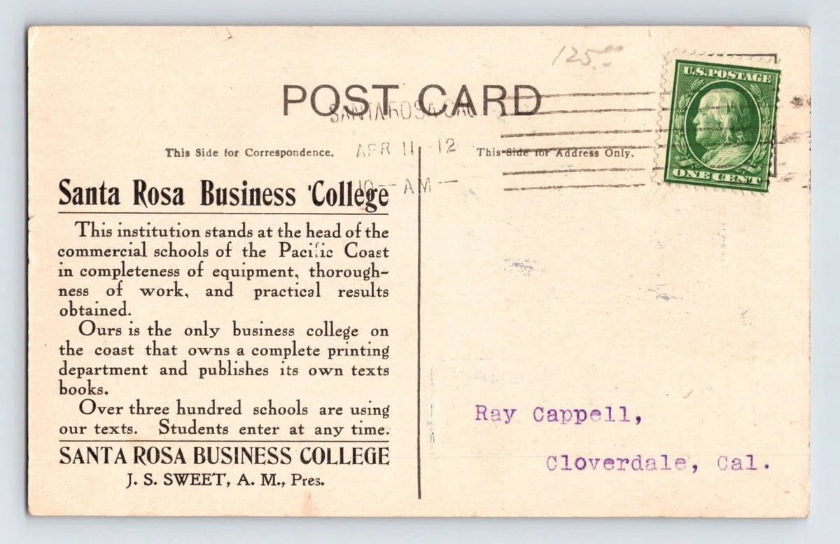 Business Postcard Back