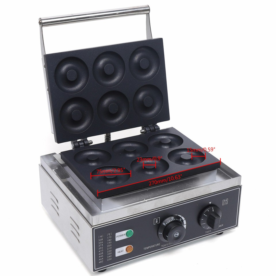 Commercial Electric Donut Maker Nonstick Doughnut Baker Machine ...