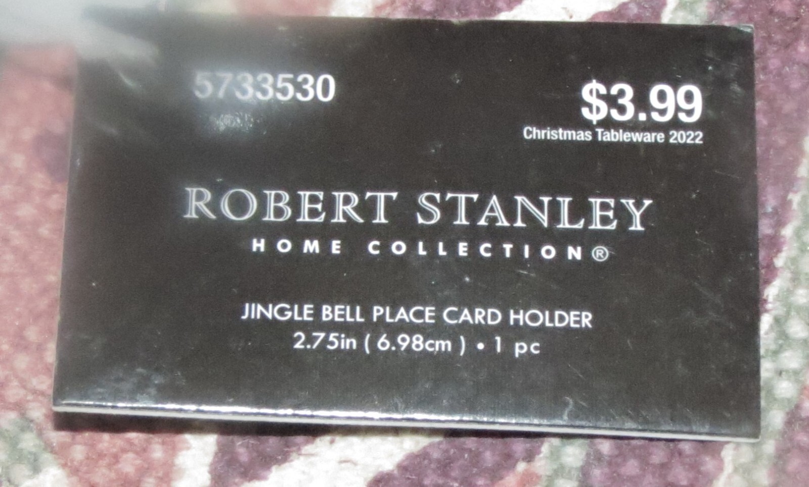 Robert Stanley Home Collection Silver Jingle Bell Place Card Holder | eBay