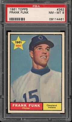 1961 Topps Baseball #362 Frank Funk PSA 8 | eBay
