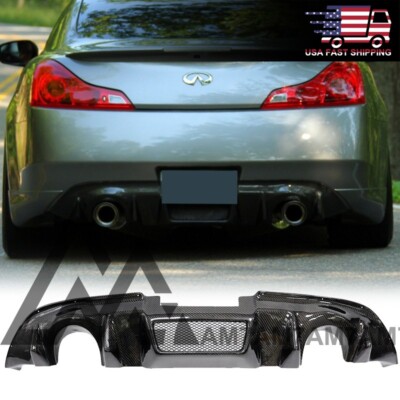 AM7 Design Carbon Fiber Rear Diffuser For 2008-2015 Infiniti G37 Coupe ...