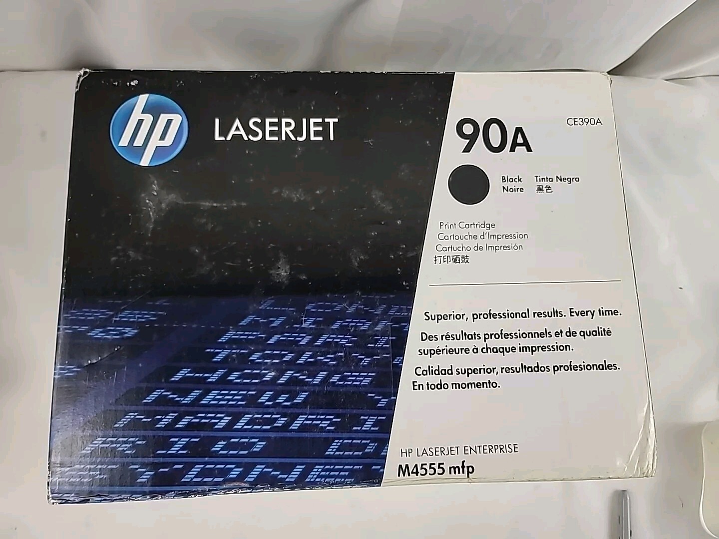 New HP CE390A 90A Black Toner Cartridge LaserJet Enterprise M4555 mfp ...