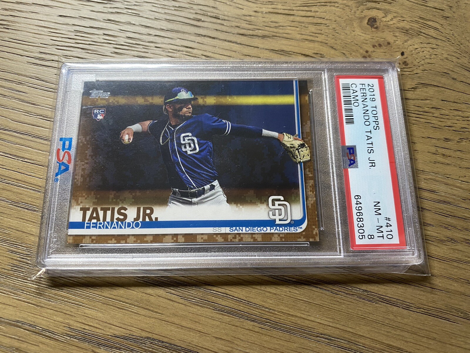 2019 Topps Fernando Tatis Jr Memorial Day Camo /25 PSA 8 | eBay