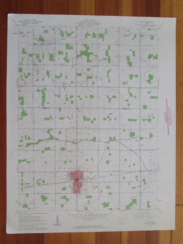 Ada Ohio 1962 Original Vintage USGS Topo Map | eBay