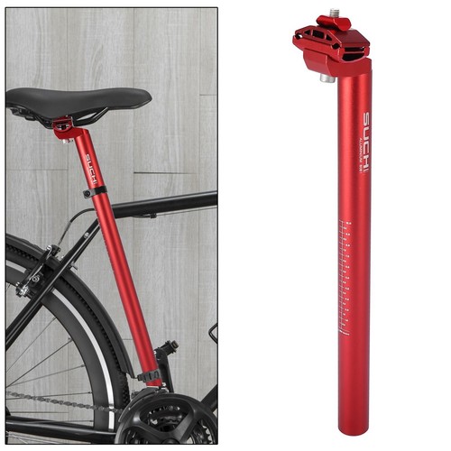 27.2x350mm Bicycle Seat Post Aluminum Alloy Adjustable Seatpost with ...