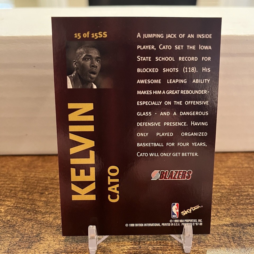 1997-98 SkyBox Premium Basketball Star Search #SS15 Kelvin Cato Insert ...