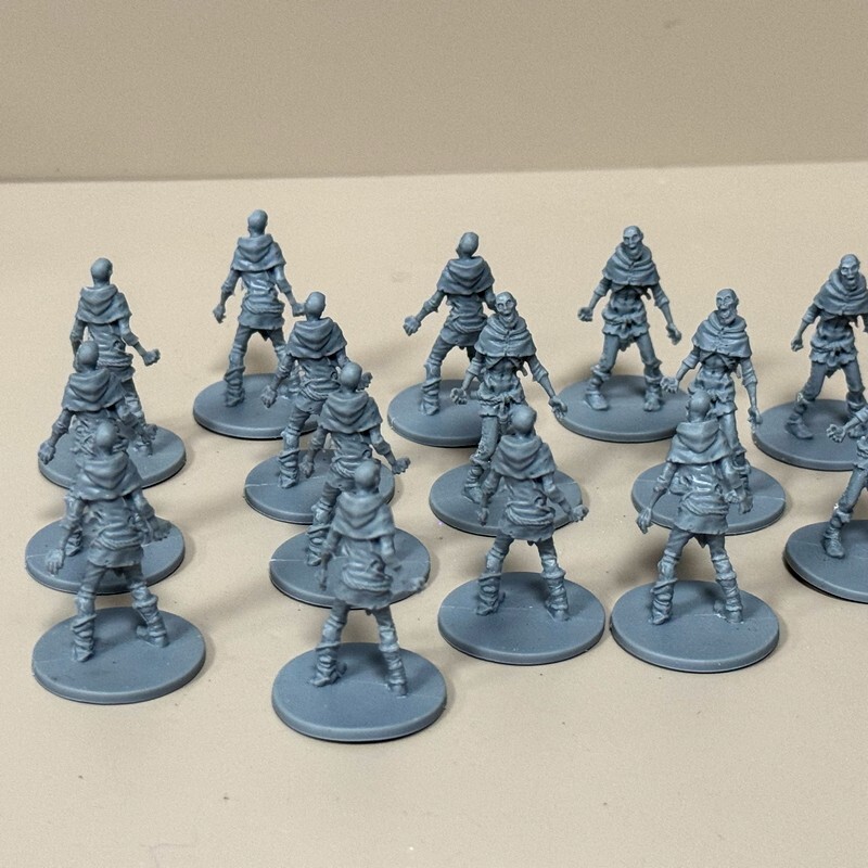 Pack 15PCS Zombicide Black Plague Zombie Walkers Board Game Miniatures ...