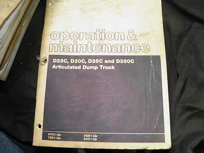 CAT D25C D30C D35C D350C TRUCK OPERATION MANUAL | eBay