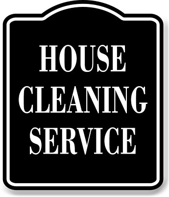 House Cleaning Service BLACK Aluminum Composite Sign | eBay