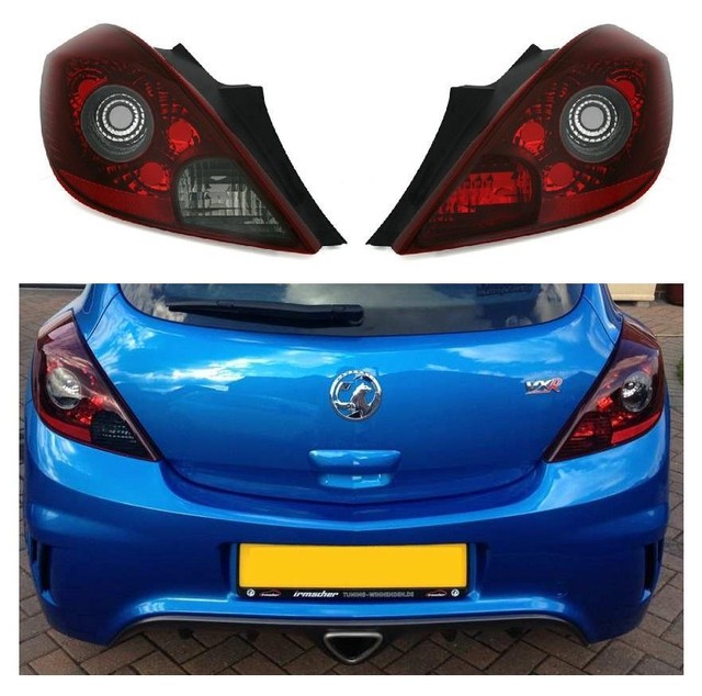 CORSA D PAIR SMOKED REAR BACK LIGHTS SXI SRI VXR STYLE DRIVERS ...