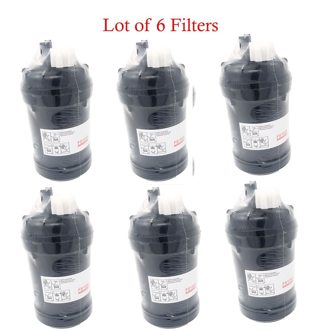 Lot 6 Fuel/Water Separator Filter Fits FS1098 Cummins B6.7 L9 QSB6.7 | eBay