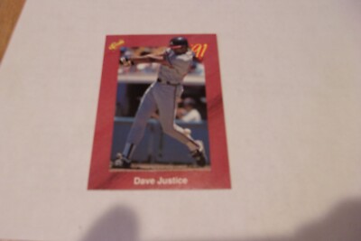 DAVE JUSTICE 1991 CLASSIC BASEBALL CARD | eBay