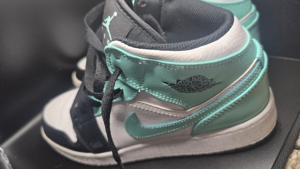 Size 5.5 (GS) - Jordan 1 Mid Tropical Twist Women's Men's Boys Girls ...