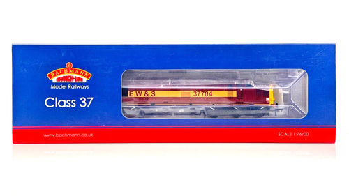 BACHMANN 00 GAUGE - 32-390DB - CLASS 37/7 37704 EW&S EWS MAROON GOLD ...