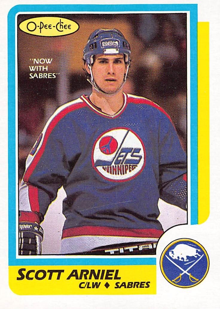 1986-87 O-Pee-Chee Hockey Scott Arniel #194 NM/MT BUFFALO SABRES | eBay