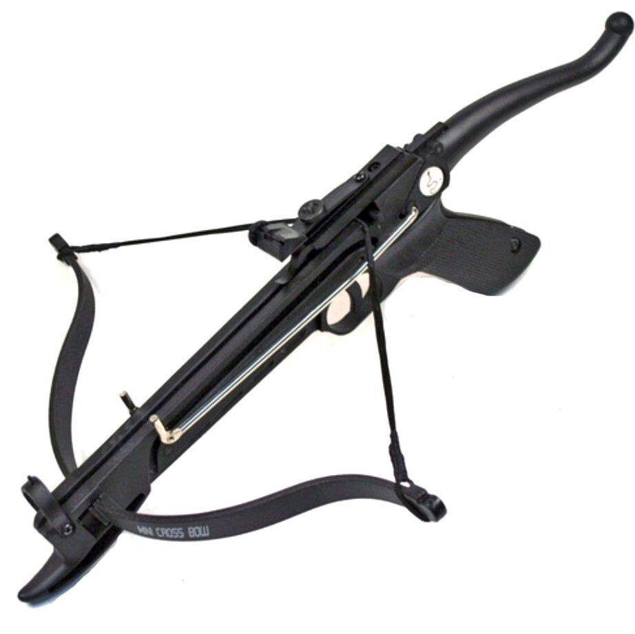MINI 80 LB HUNTING SELF COCKING PISTOL GUN CROSSBOW ARCHERY HEAVY DUTY ...