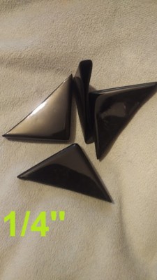 Corner cap vinyl rubber end caps protects glass sheet metal artwork etc ...