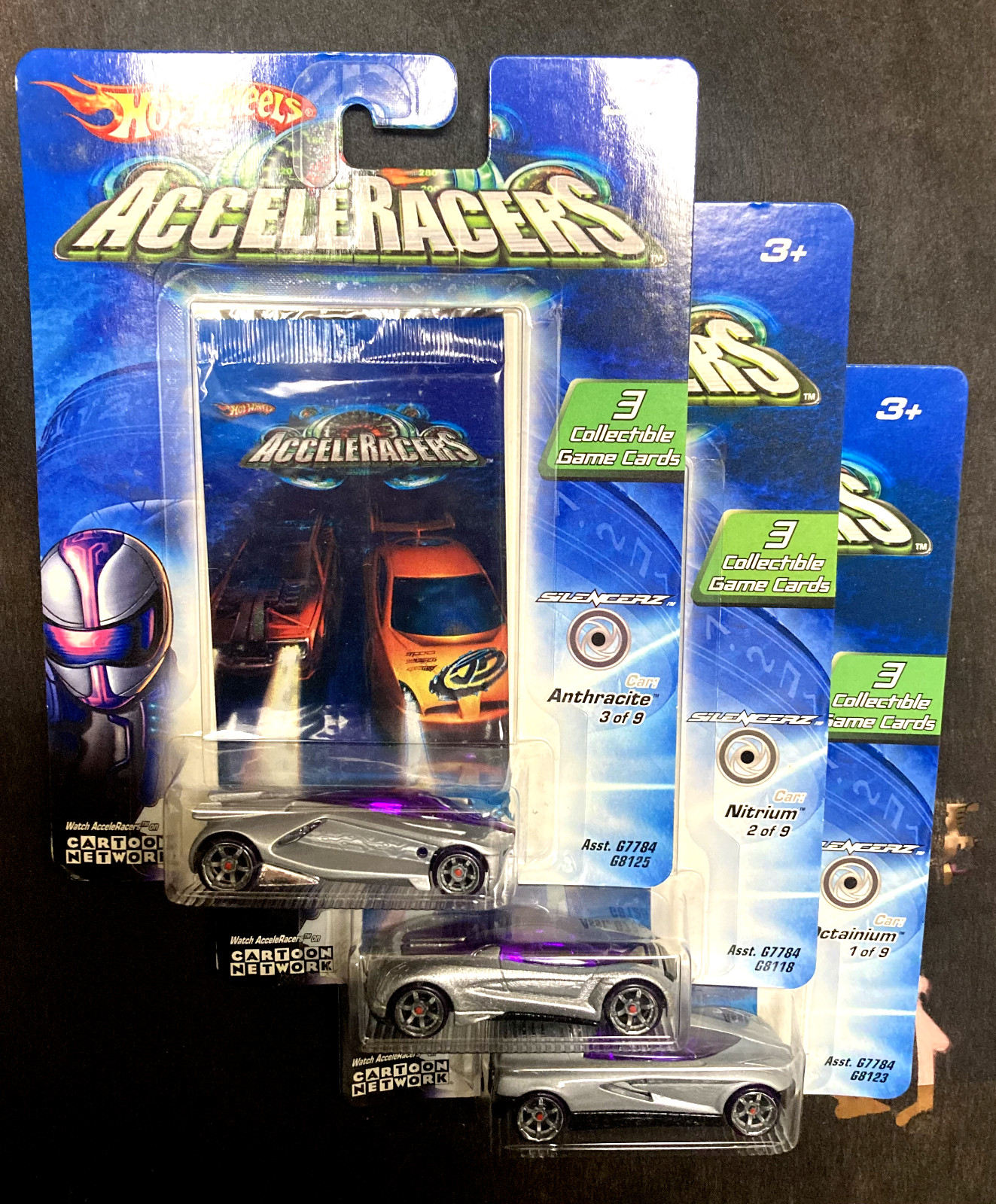 Hot Wheels 2004 AcceleRacers, Silencerz Complete Set of Nine
