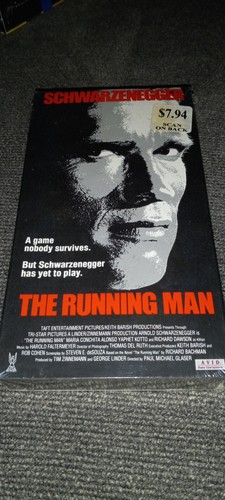 The Running Man Arnold Schwarzenegger Vhs Brand New Sealed | eBay