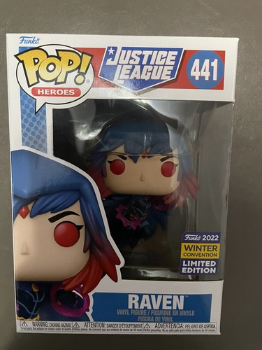 Funko Pop! Justice League Raven #441 Winter Convention Exclusive CCXP ...