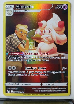 HOLO Alcremie TG08/TG30 NM Brilliant Stars Trainer Gallery Pokemon Card ...