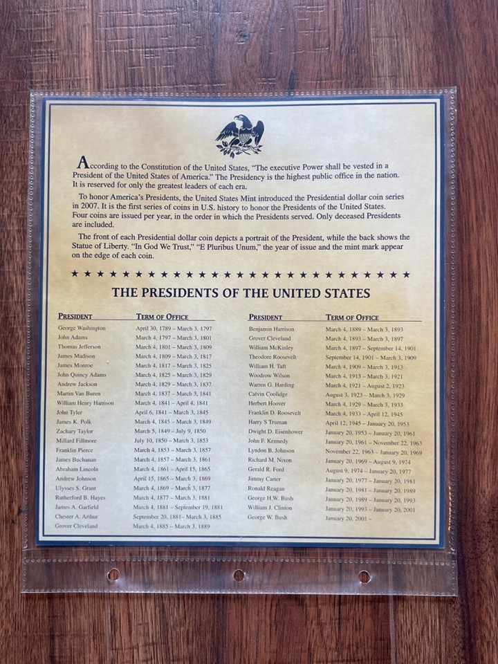 THE UNITED STATES PRESIDENTS COIN COLLECTION VOLUME I OF II PCS | eBay