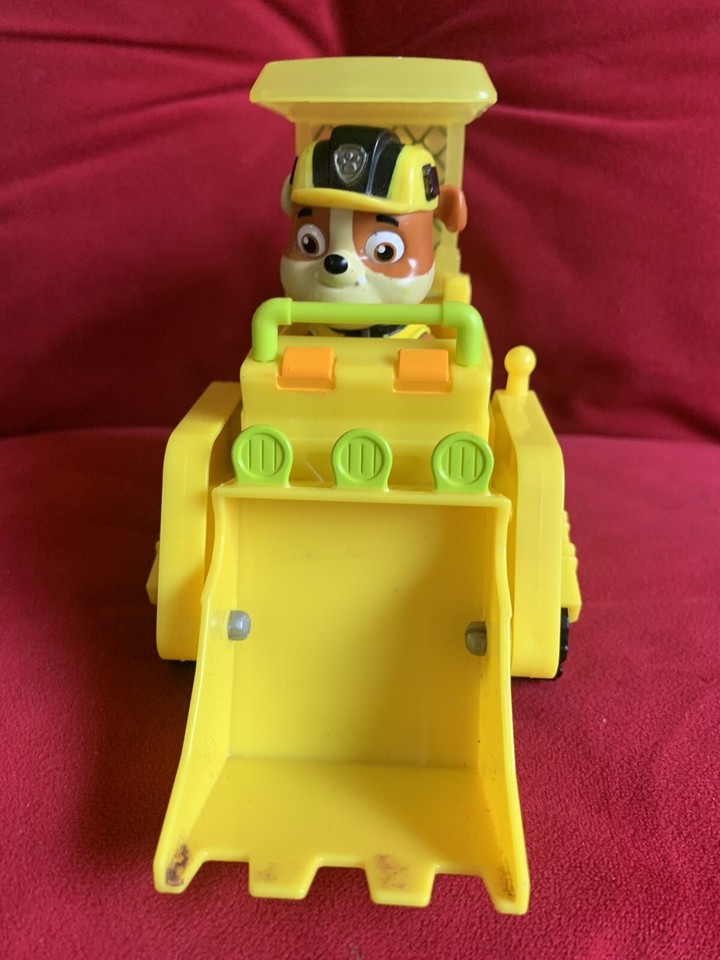 Paw Patrol Jungle Rubble Digger Vehicle And Rubble Figure | eBay UK