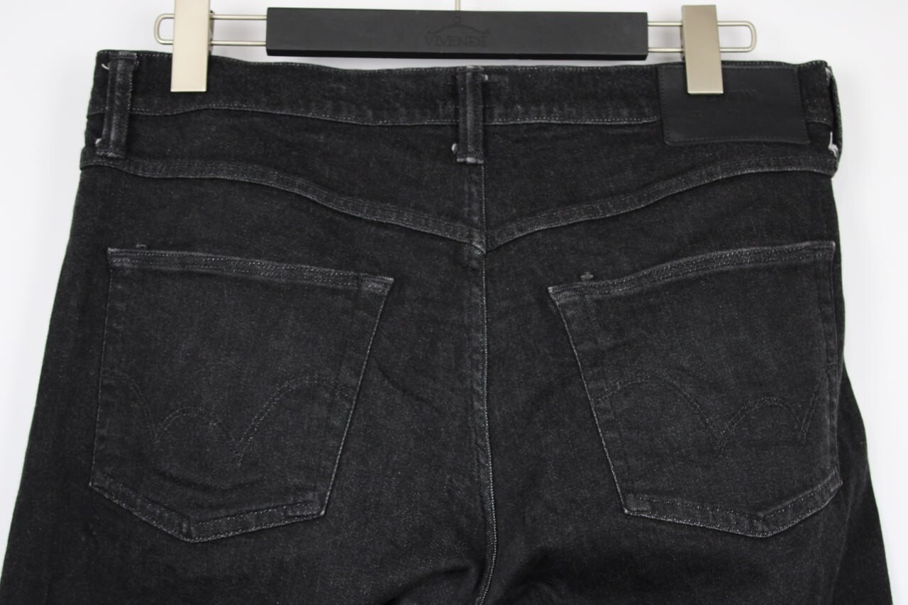 EDWIN JAPANESE DENIM ED-55 Black Regular Tapered Jean… - Gem