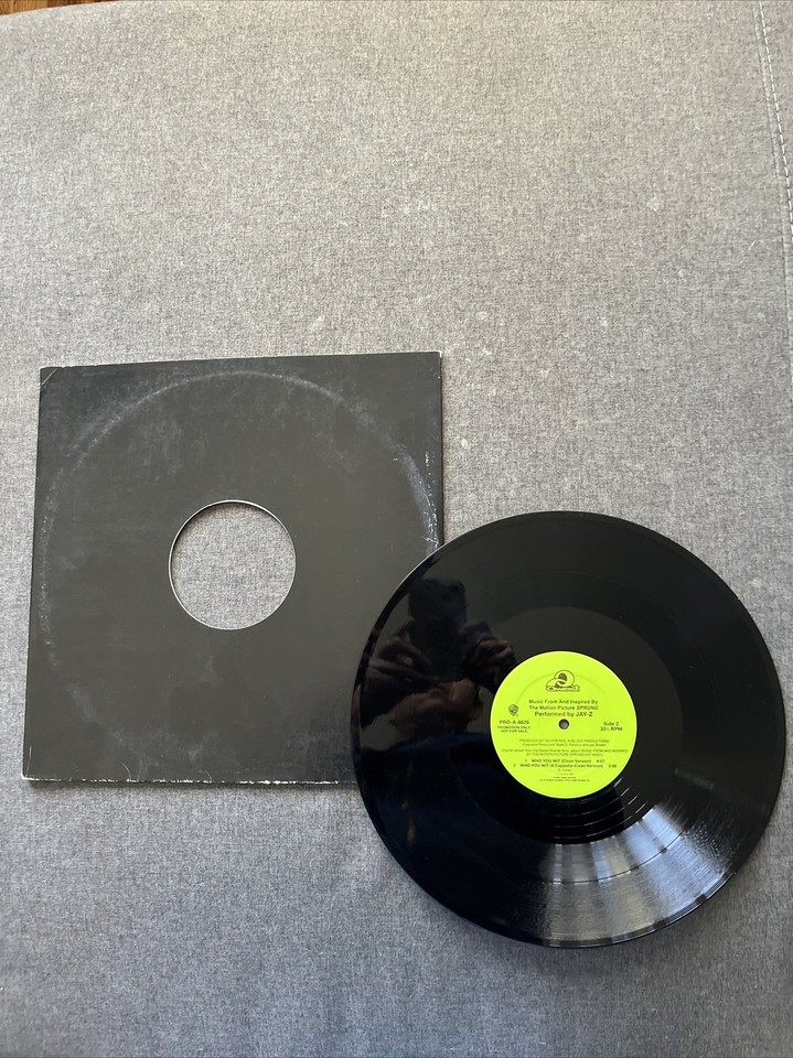 1997 Vintage JAY-Z Who You Wit Single PROMO LP Vinyl Record From SPRUNG ...