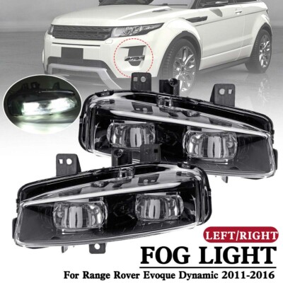 LED Fog Light Lamp Smoked Lens Pair For Land Range Rover Evoque 2011 ...