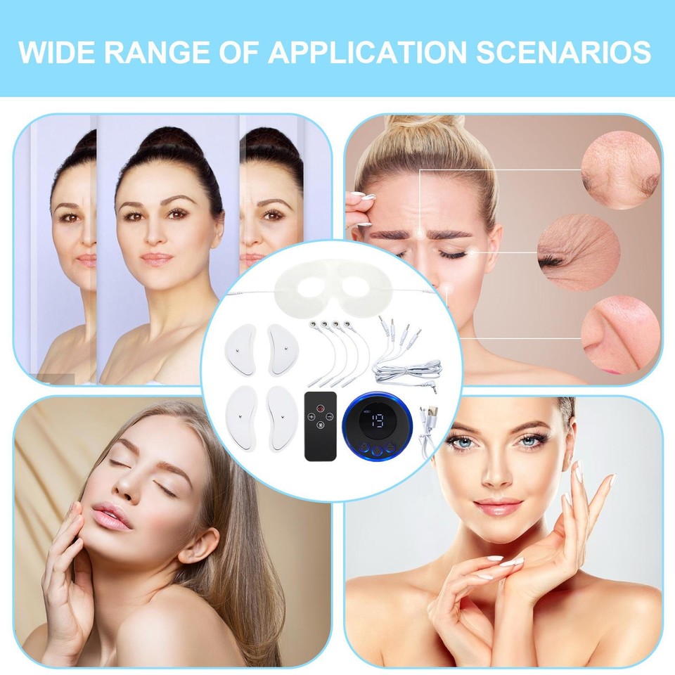 EMS Microcurrent Face Skin Tightening Lifting Device Facial Beauty Mini ...