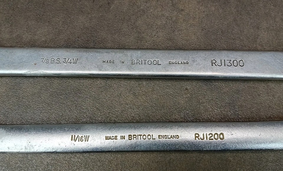 5 Britool RJ Whitworth Combination Spanners RJ1300 RJ1200 RJ1010 RJ920 ...