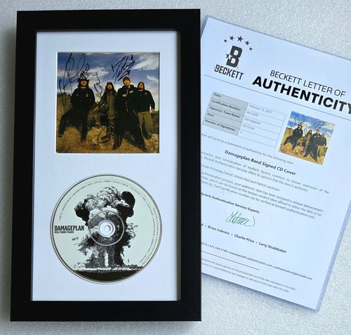 DAMAGEPLAN SIGNED CD DISPLAY BECKETT LOA BAS COA AUTOGRAPHED DIMEBAG VINNIE PAUL | eBay