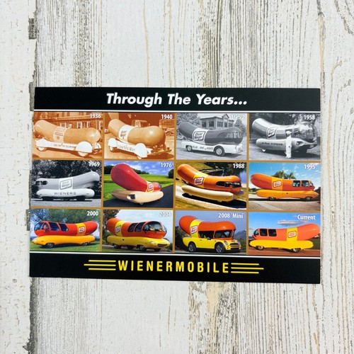 Oscar Mayer Wienermobile Postcard Through the Years NEW | eBay
