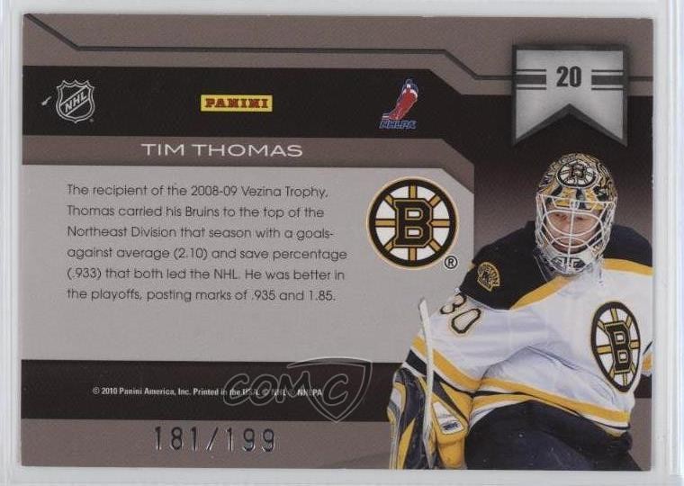 2010-11 Limited Banner Season /199 Tim Thomas #20 | eBay