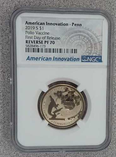 2019 S American Innovation Polio Reverse Proof NGC PF70 First Day ...
