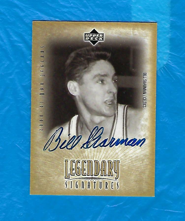 2000-01 Upper Deck NBA Legends - Legendary Signatures Bill Sharman #BS ...