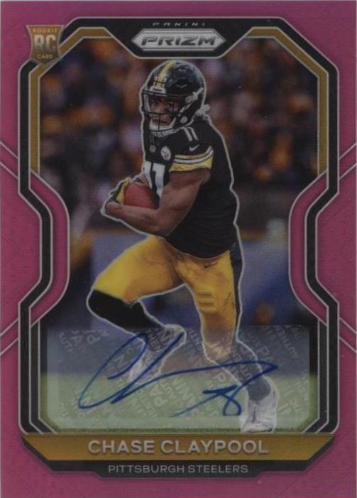 2020 Panini Prizm - Rookie Chase Claypool #392 Pink Prizm Autographs ...