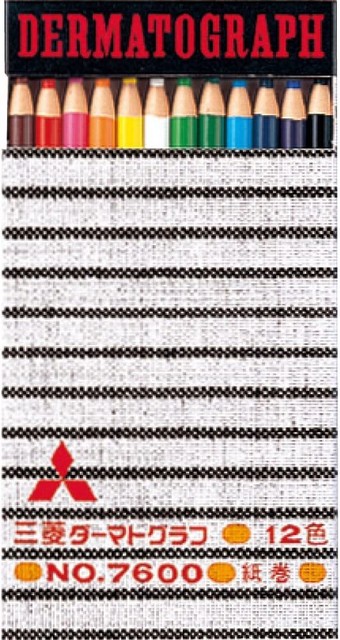 Mitsubishi Pencil Dermatograph K7600 12 Color Pencils K760012C for sale ...