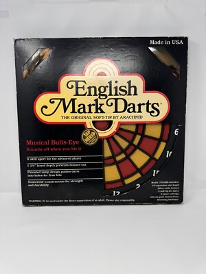 Vintage Arachnid English Mark Darts Model 175 18” Dart Board Open Box ...