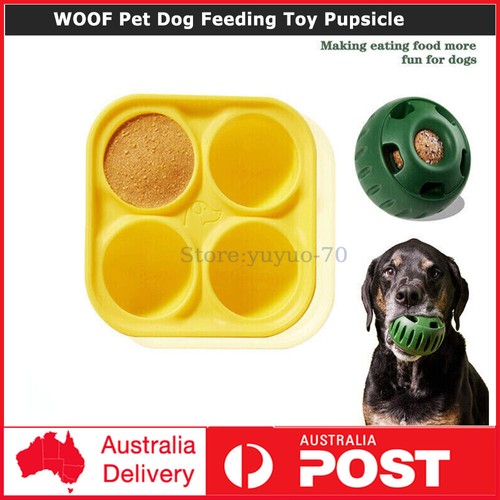 Pet Dog Feeding Toy Pupsicle Up Long-Lasting Dog Toy with Treat Tray ...