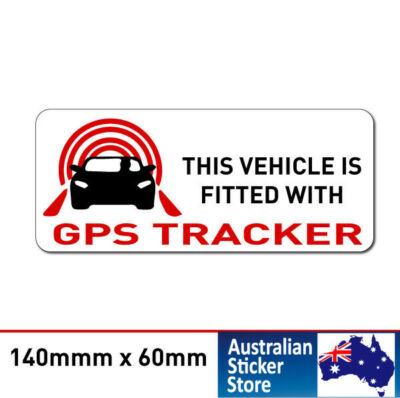 10 x GPS Tracker Fitted Warning Sticker Decal Safety Sign Car | eBay ...