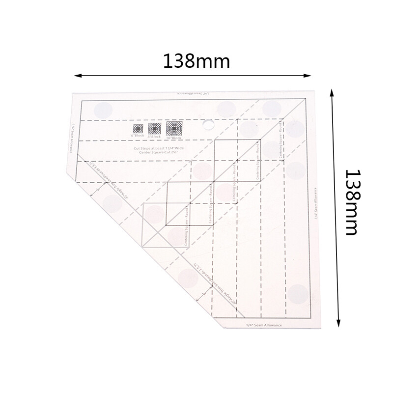 Sewing Tailor Ruler Patchwork Ruler Acrylic Template Measure Tailor Ru ...